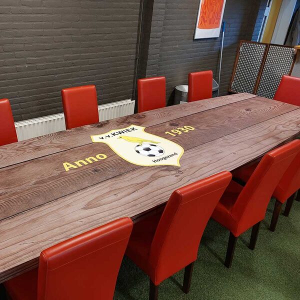 Cign projecten - Wrap tafel V.V. Kwiek sportkantine